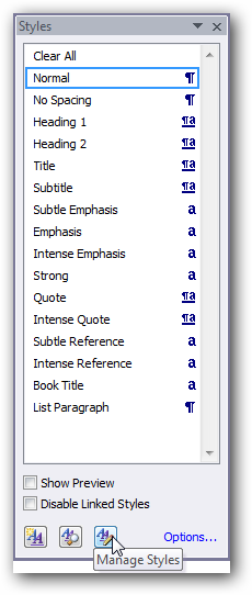 Change Default Formatting In Word 2007