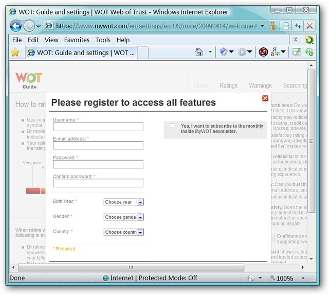 Enjoy Safer Web Browsing with WOT