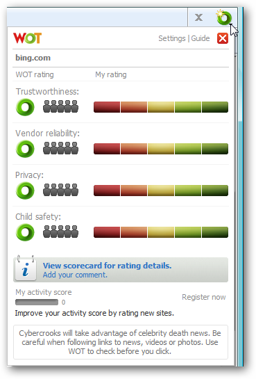 Enjoy Safer Web Browsing with WOT