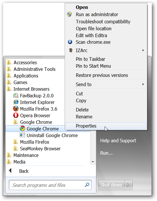 Make Google Chrome Open with Pinned Tabs
