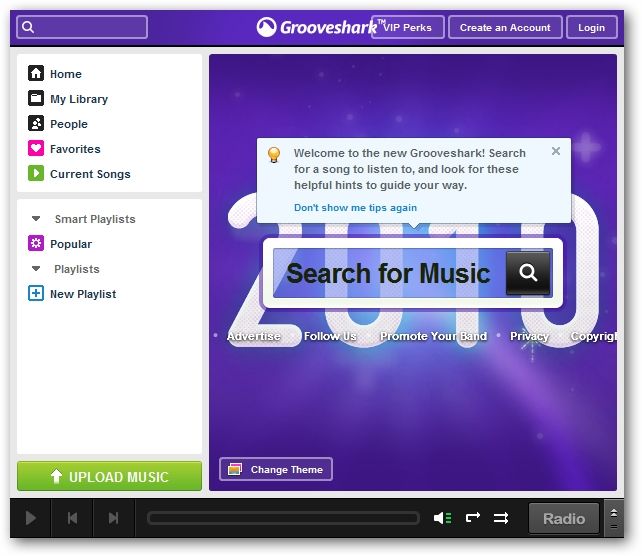 Grooveshark Lets You Stream and Share Your Tunes Online