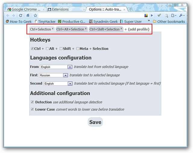Auto Translate Text in Google Chrome