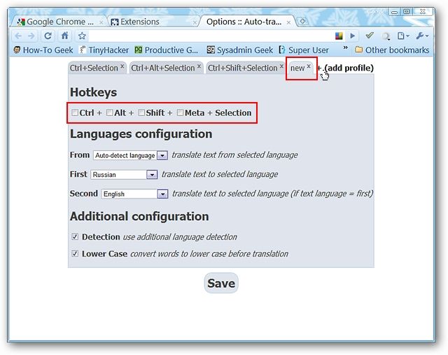 Auto Translate Text in Google Chrome