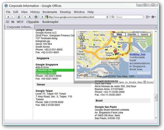 See Maps of Street Address Locations the Easy Way
