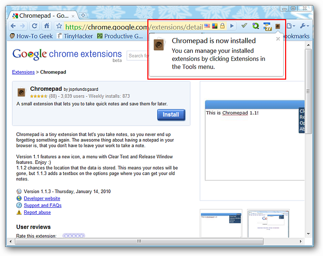 Add a “Built-In” Notepad to Google Chrome