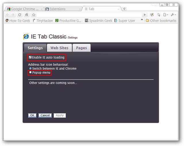 Add IE Tab Integration to Google Chrome
