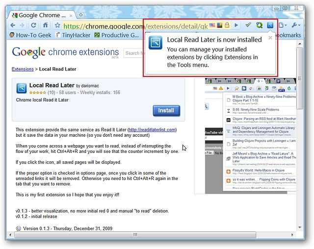 Create Read Later Lists in Google Chrome