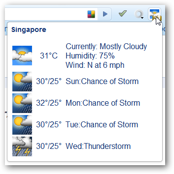 Monitor the Weather for Your Location in Chrome