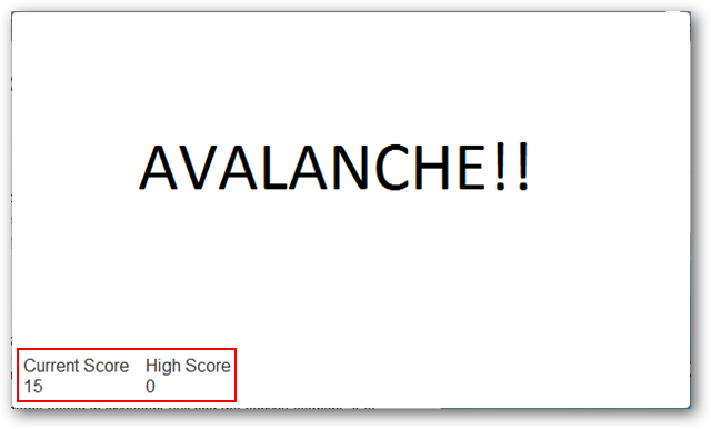 Play Avalanche!! in Google Chrome