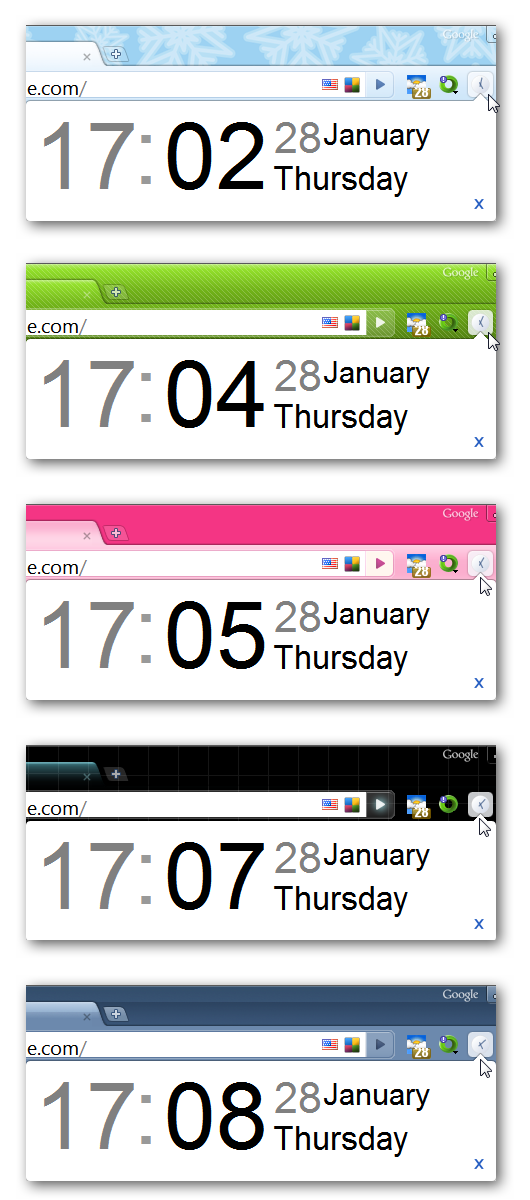 View the Time & Date in Chrome When Hiding Your Taskbar