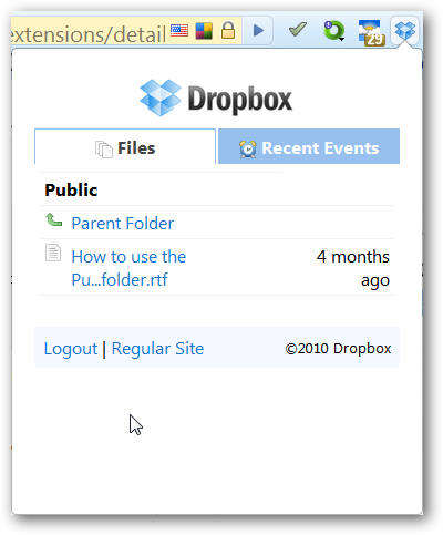 Access Your Dropbox Files in Google Chrome