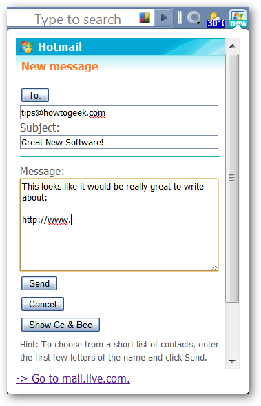 Manage Your Windows Live Account in Google Chrome