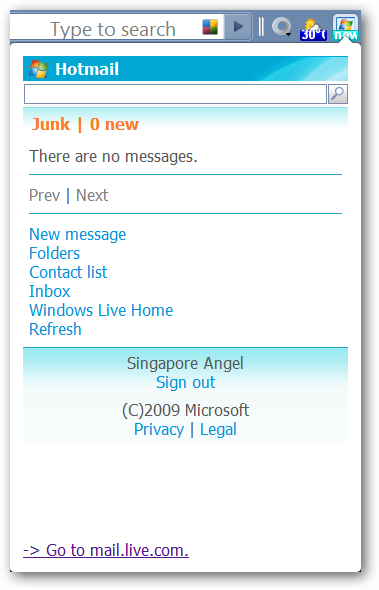 Manage Your Windows Live Account in Google Chrome