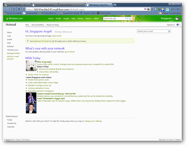 Manage Your Windows Live Account in Google Chrome