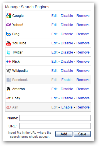 Gain Access to a Search Box in Google Chrome