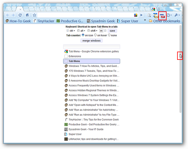 Easily Control a Large Amount of Tabs in Google Chrome