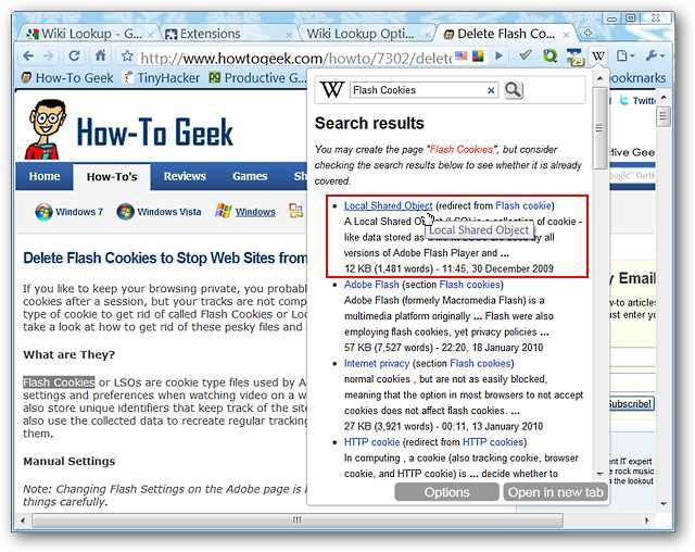 Search Wikipedia in Google Chrome the Easy Way