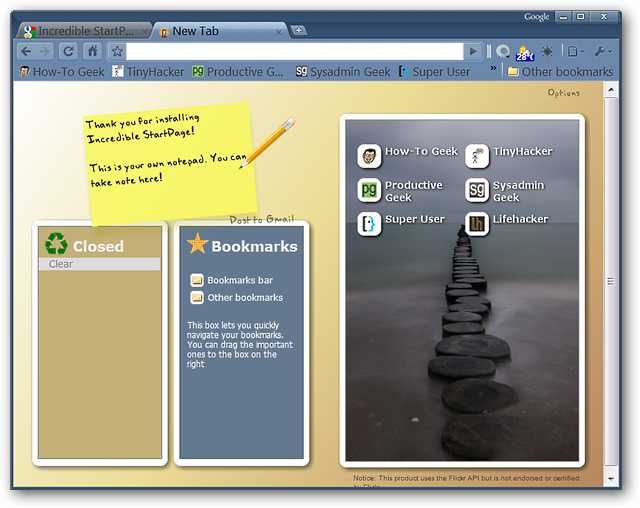 Make Chrome’s New Tab Page More Useful and Artistic