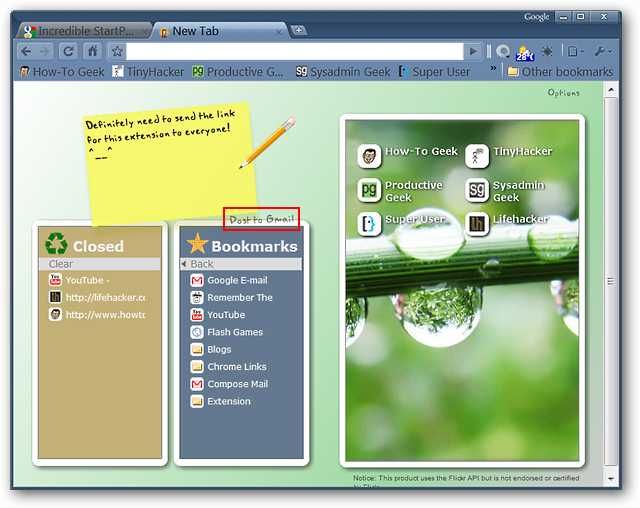 Make Chrome’s New Tab Page More Useful and Artistic