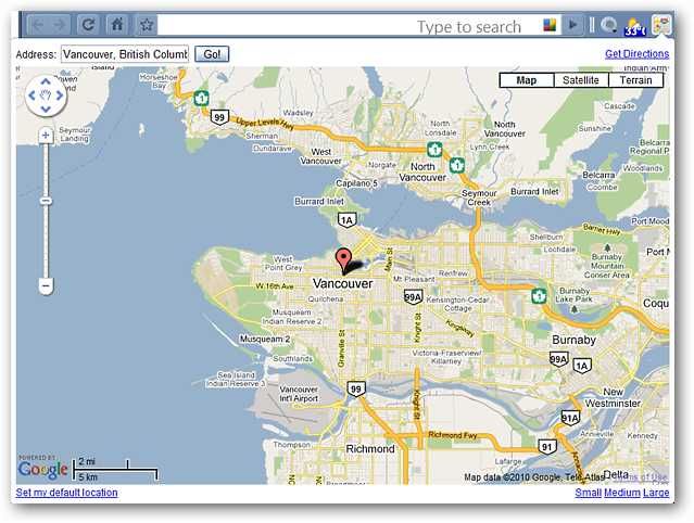 View Maps and Get Directions in Google Chrome