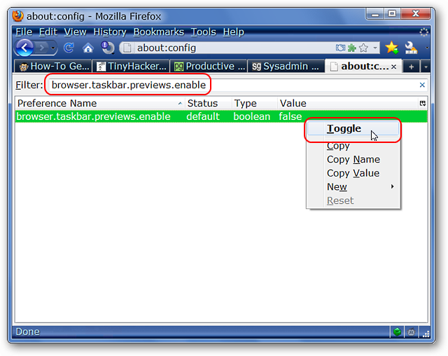 Enable Thumbnail Previews for Firefox in Windows 7 Taskbar Enable Thumbnail Previews for Firefox in Windows 7 Taskbar