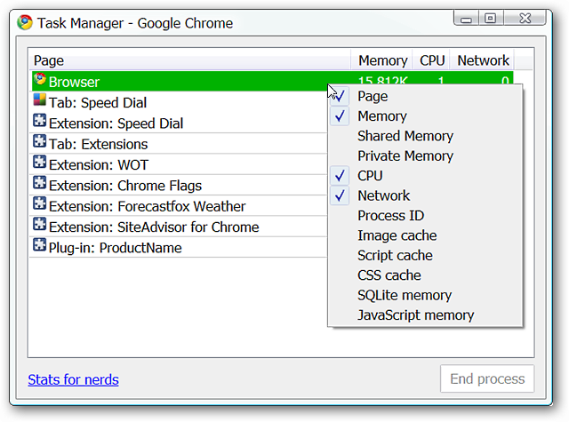 Monitor and Control Memory Usage in Google Chrome