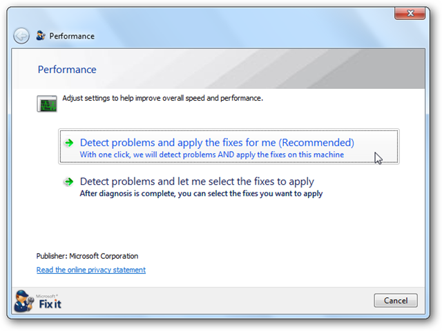 Fix Windows Computer Problems with Microsoft Fix it Center