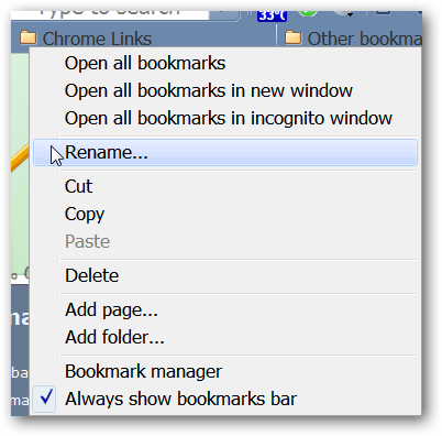 Convert Chrome Bookmark Toolbar Folders to Icons