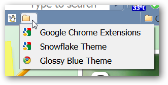 Convert Chrome Bookmark Toolbar Folders to Icons