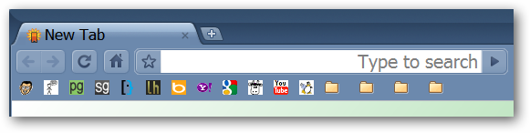 Convert Chrome Bookmark Toolbar Folders to Icons