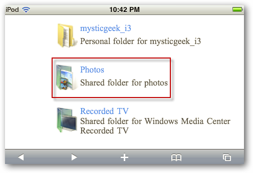 Get Basic Access to WHS from an iPhone or iPod Touch Without Installing ...