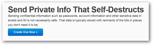 How to Send Self-Destructing Sensitive Information to Someone via Email