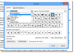  How To Use Symbols In Word 2013