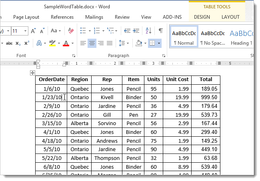 How To Quickly Move A Row In A Word 2013 Table