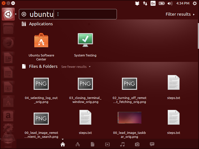 How to Disable Online Content Fetching When Searching in Ubuntu 14.04
