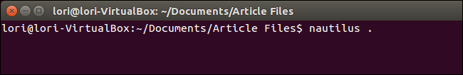 How To Open The Ubuntu Nautilus File Browser From The Terminal