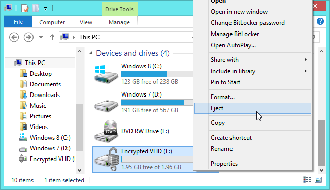 How to Create an Encrypted Container File With BitLocker on Windows