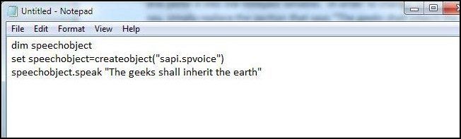 Stupid Geek Tricks: How to Make Your Computer Talk to You