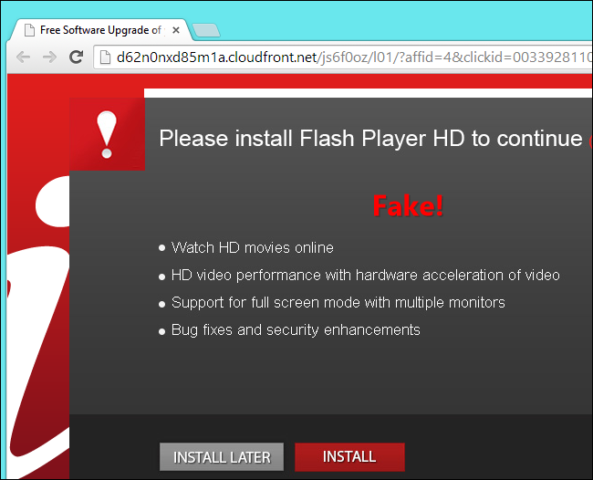 Beware: Never Download "Codecs" or "Players" To Watch Videos Online