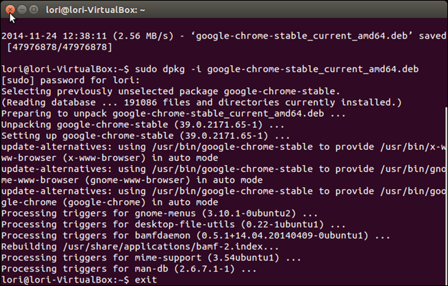 Beginner: How to Install Google Chrome in Ubuntu 14.04