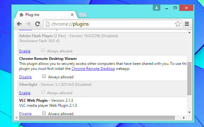 Uninstall or Disable Plugins to Make Your Browser More Secure