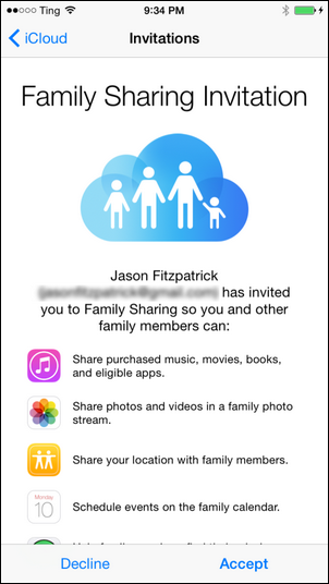 Share Apps, Music, and Videos with Apple Family Sharing on iPhone / iPad