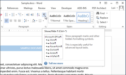 How To Display Non Printing Characters In Word