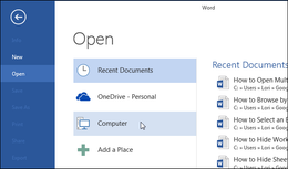 How To Open Multiple Word Documents At Once