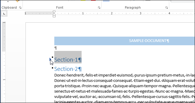 How to Collapse and Expand Parts of Your Document in Word