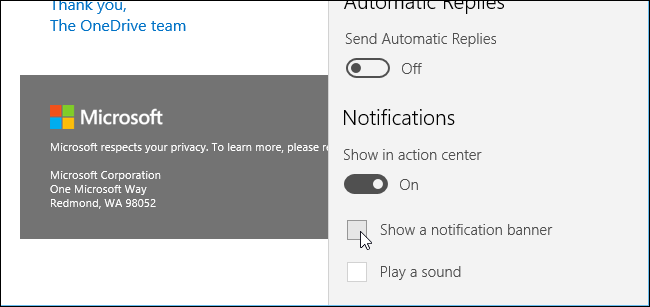 How to Enable and Disable Email Notifications in Windows 10