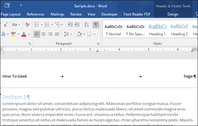 How to Insert Page X of Y into a Header or Footer in Word