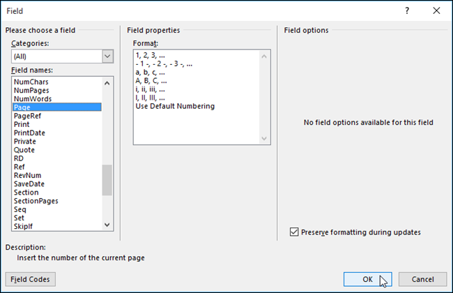 How to Insert Page X of Y into a Header or Footer in Word