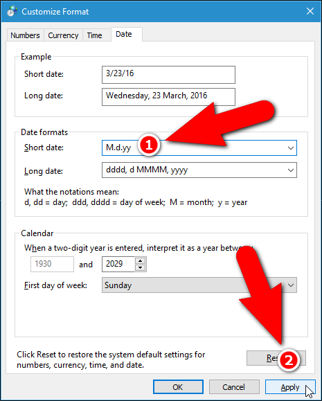 How to Change the Format of Dates and Times in Windows 10