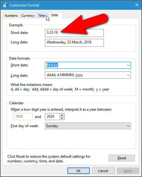 How to Change the Format of Dates and Times in Windows 10